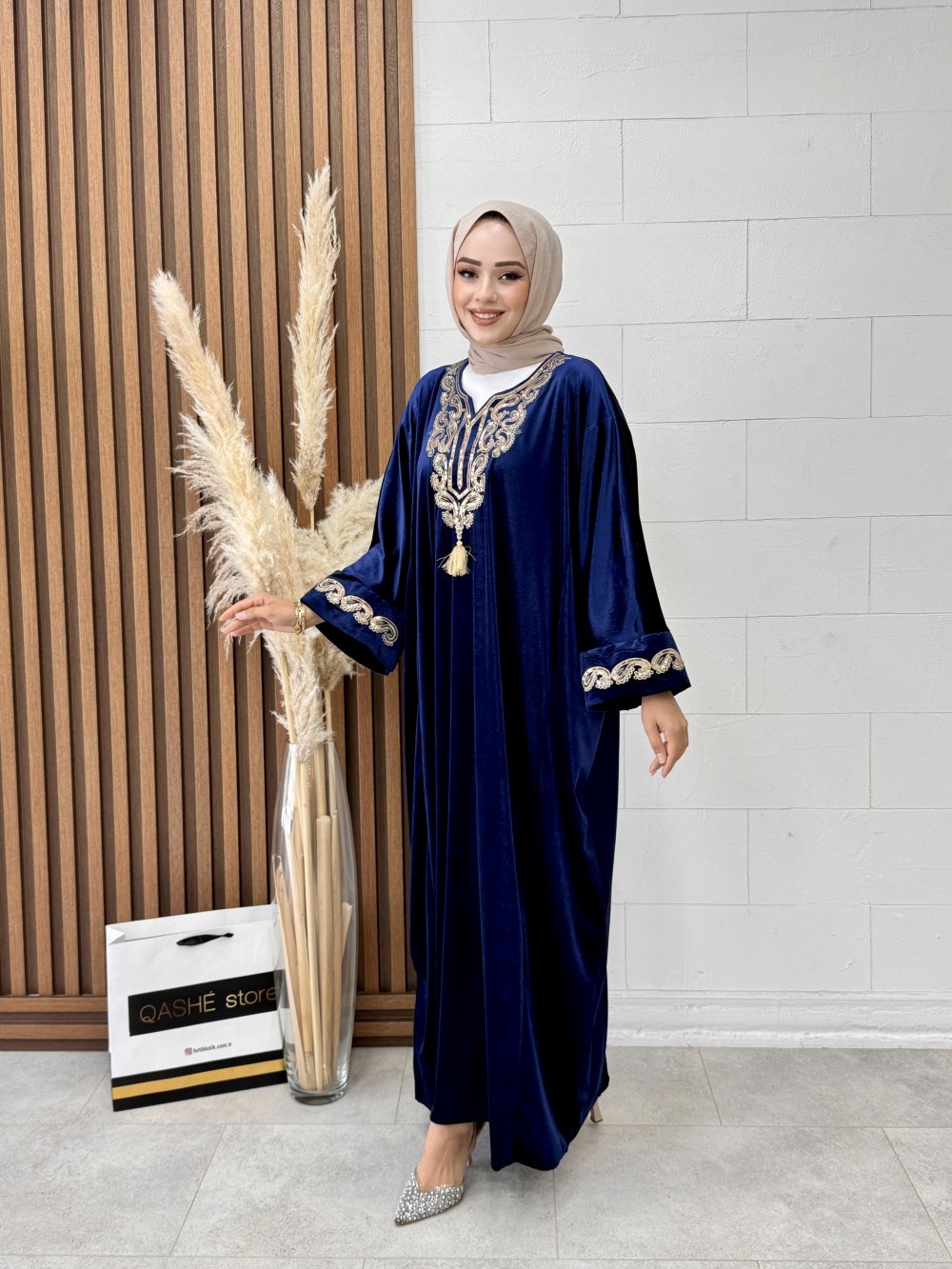 MAKBULE ELBİSE LACİVERT Modelleri Uygun Fiyatlarla